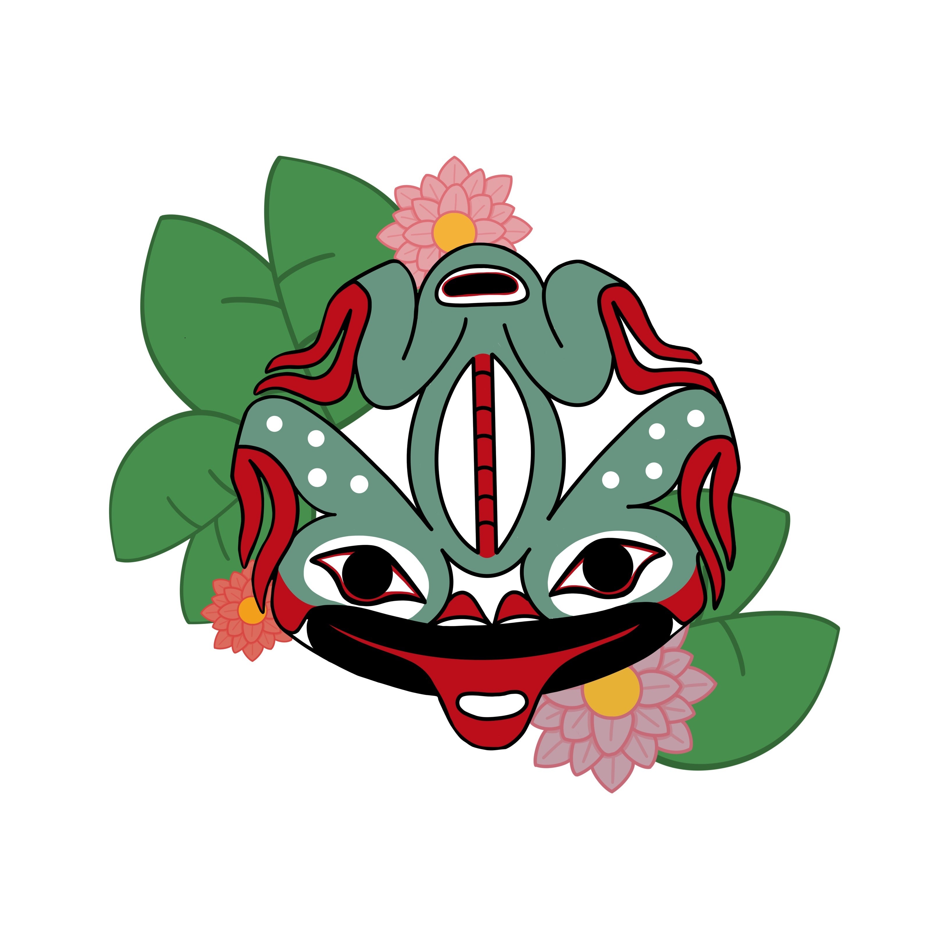 Floral Frog Mini Print – Mt Juneau Trading Post